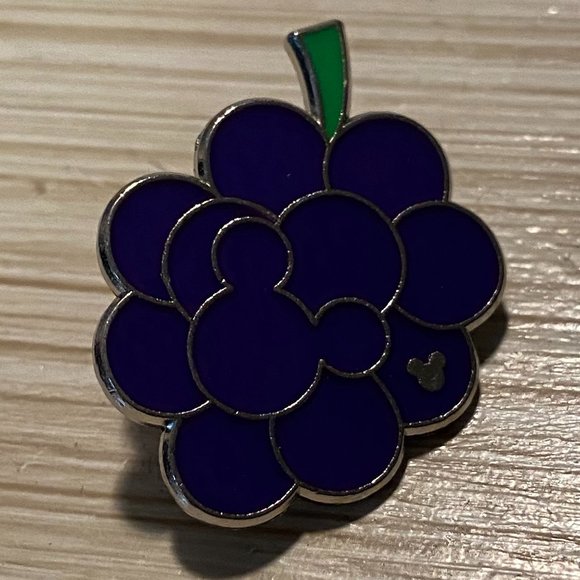 Disney | Accessories | Mickey Mouse Hidden Mickey Grape Pin | Poshmark